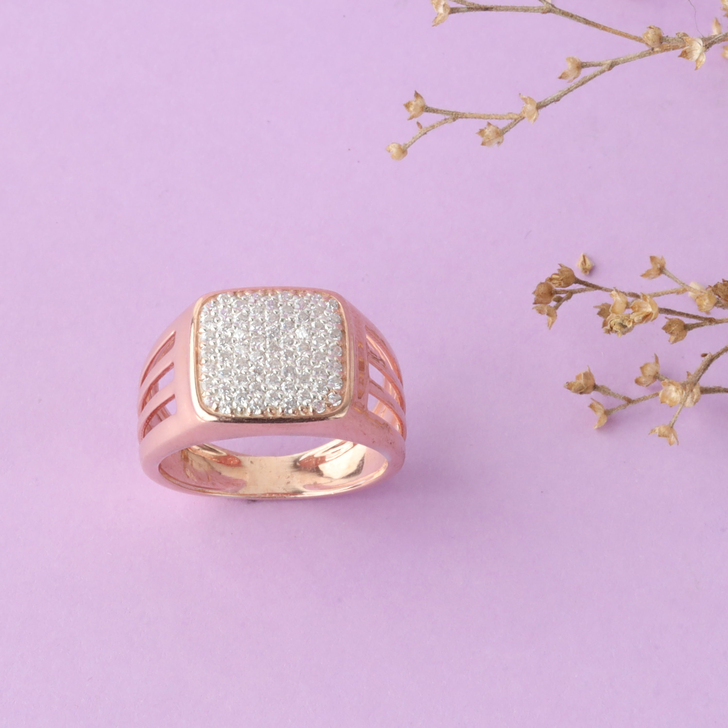 Lustrous Square Silver Ring – Eevee Jewels Silver